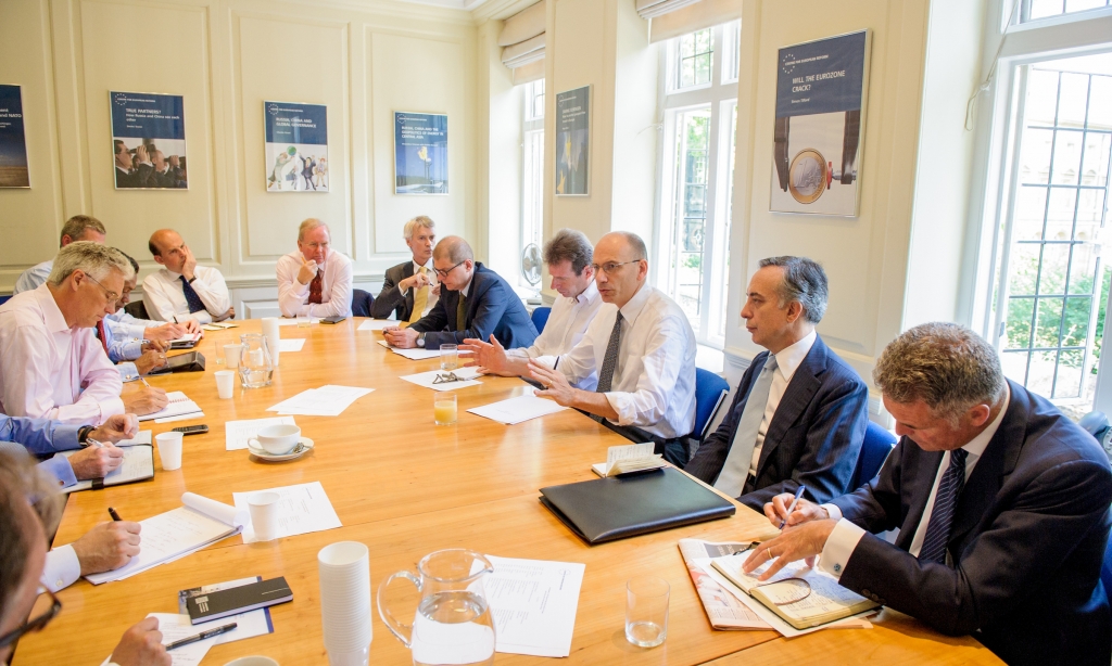 Roundtable on 'The future of Italy and its place in Europe' Enrico ... Roundtable on 'The future of Italy and its place in Europe' Enrico ...